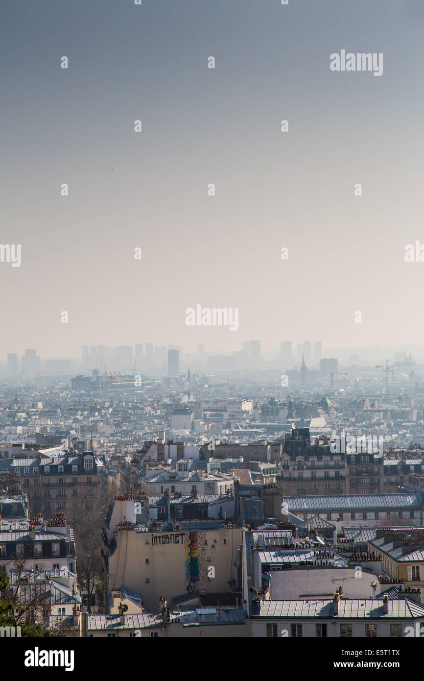 Air pollution in Paris, France Stock Photo - Alamy