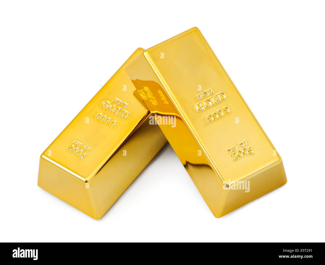 Two gold bars hi-res stock photography and images - Alamy