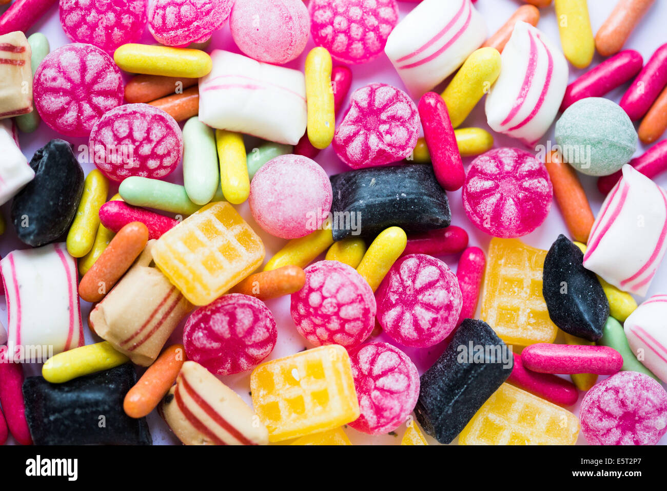 Pile of assorted sweets Stock Photo - Alamy
