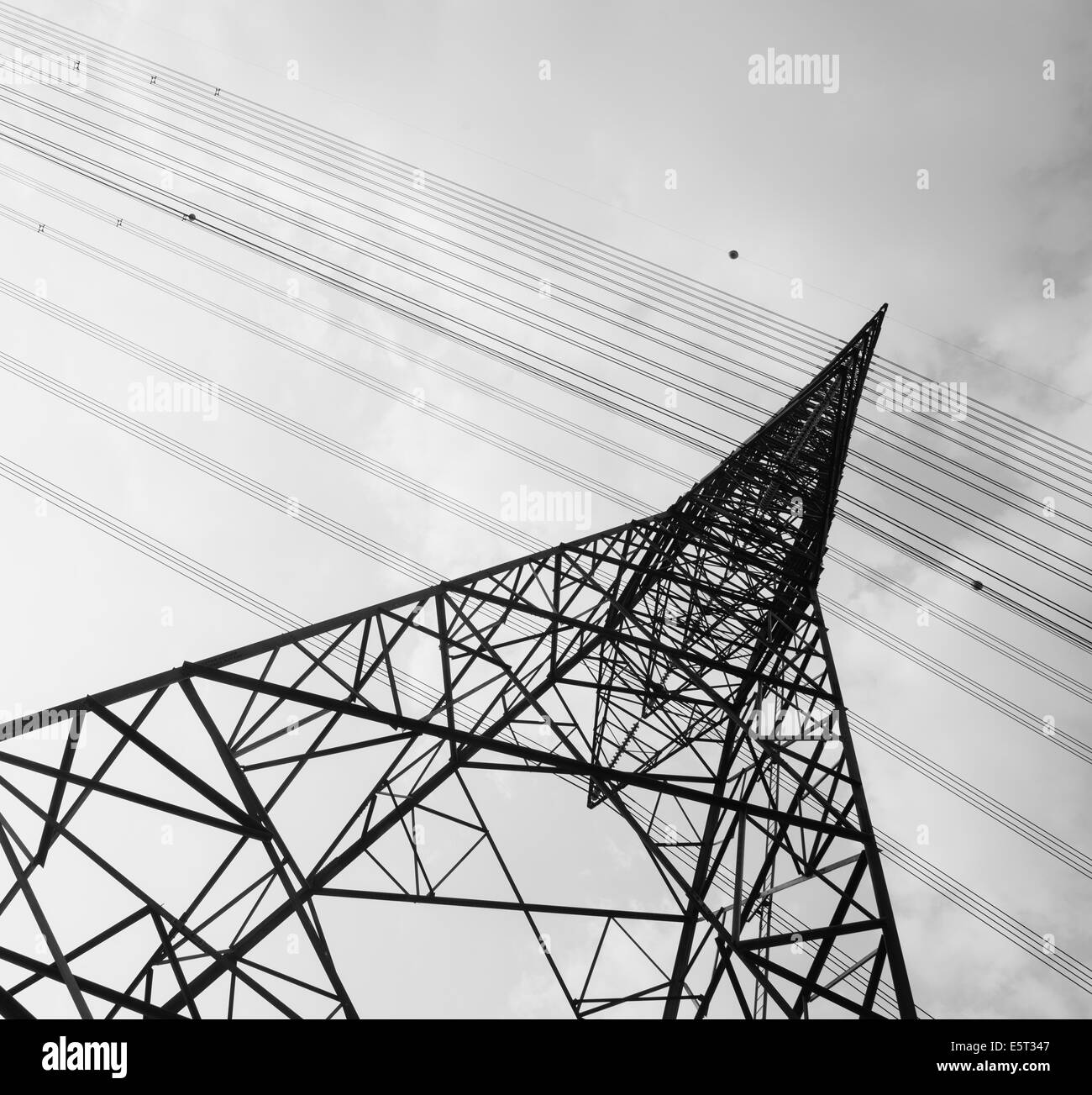 High voltage tower Stock Photo - Alamy