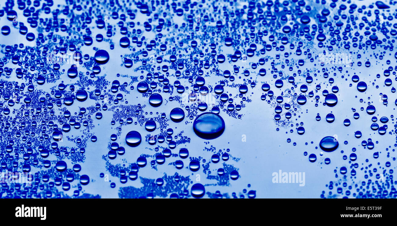 water drops on surface Stock Photo - Alamy