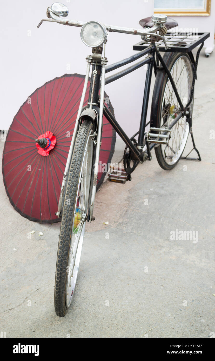 Front of a vintage bike, stock photo Stock Photo - Alamy