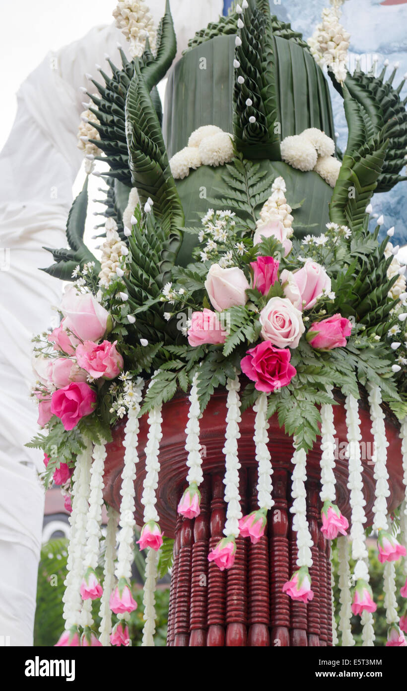 Colorful Thai traditional fresh craft flower, stock photo Stock Photo ...