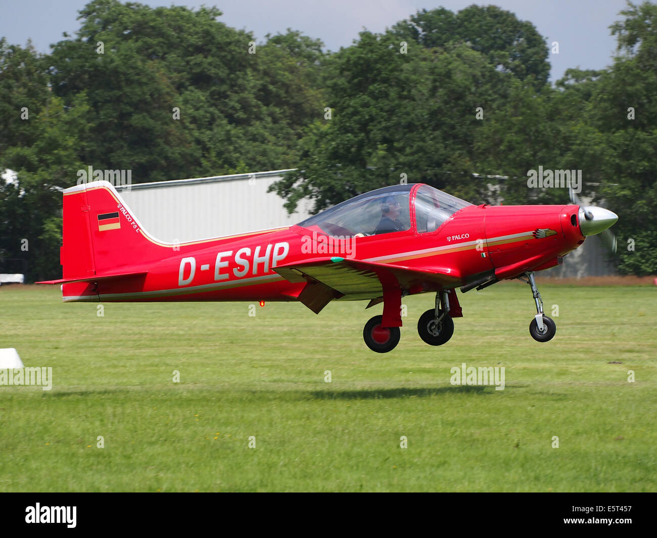 D-ESHP, Laverda F8L Falco at Hilversum Airport (ICAO EHHV Stock Photo ...