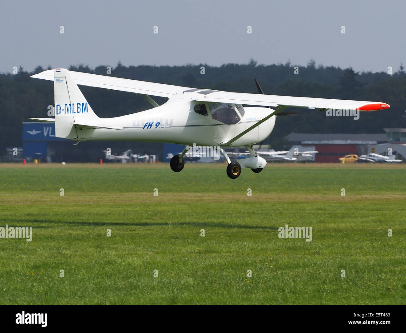 The D-MLBM B and F Funk FK9 MkIII Utility aircraft is pictured at ...