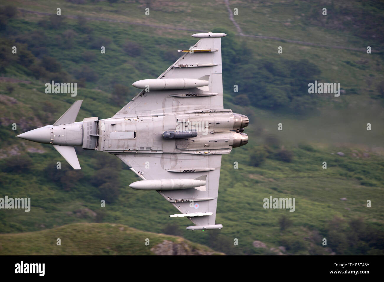 Typhoon low level training in Wales Stock Photo - Alamy