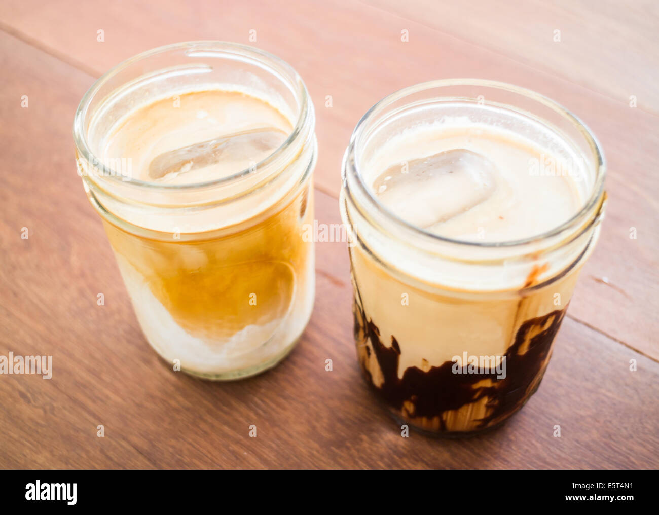 Refresh time with iced coffee latte and mocha, stock photo Stock Photo ...