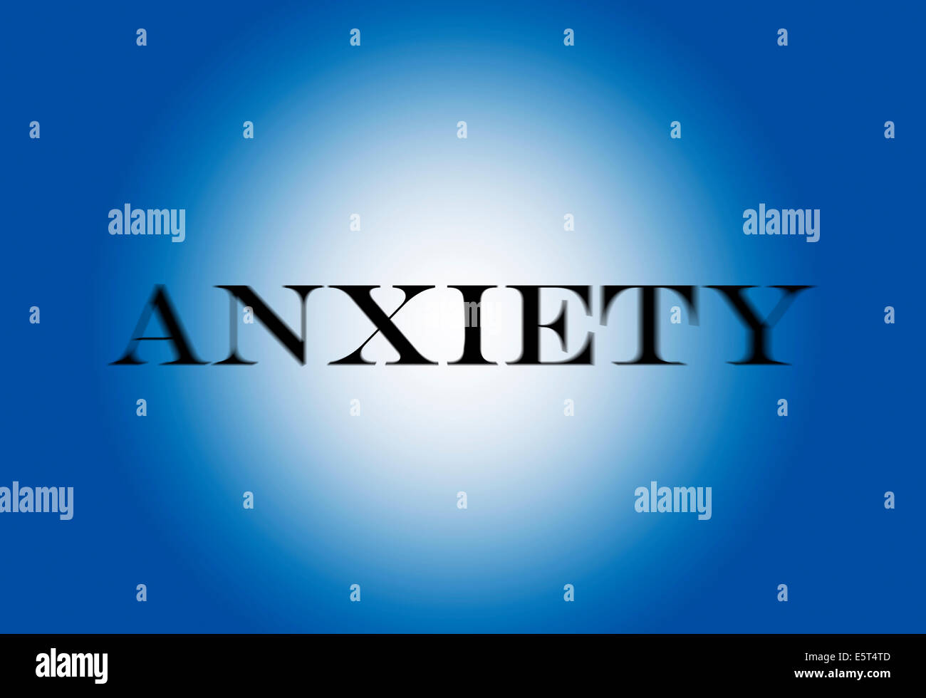 A sign describing Anxiety Stock Photo - Alamy