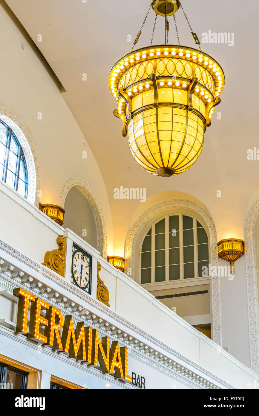 interior renovation of the historical Union Station in downtown Denver ...