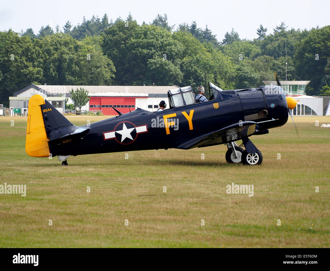 N13FY, AT-6A Texan (16544) at Hilversum Airport (ICAO EHHV Stock Photo ...