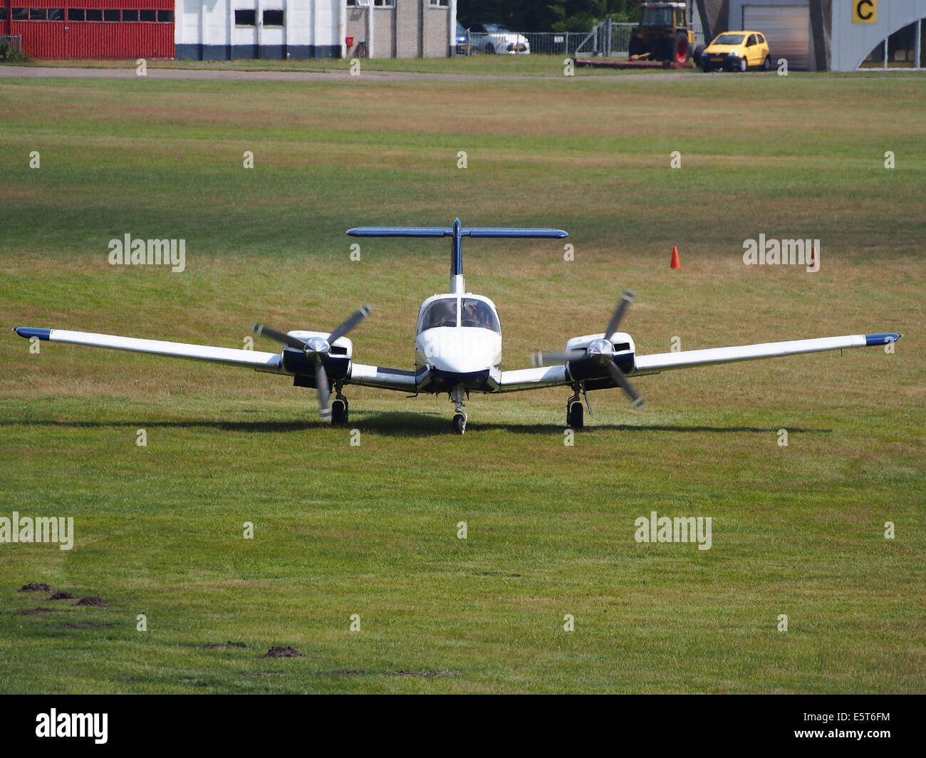 The N904FC Piper PA-44-180t, a twin-engine training aircraft, captured ...