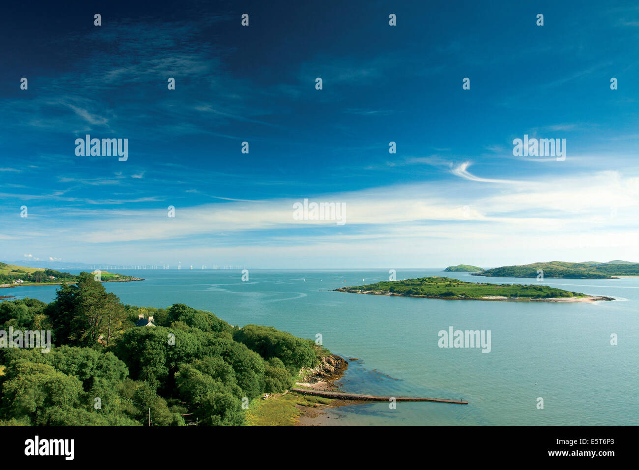 Rockcliffe, Rough Island, Castle Point and the Solway Firth from Mote ...