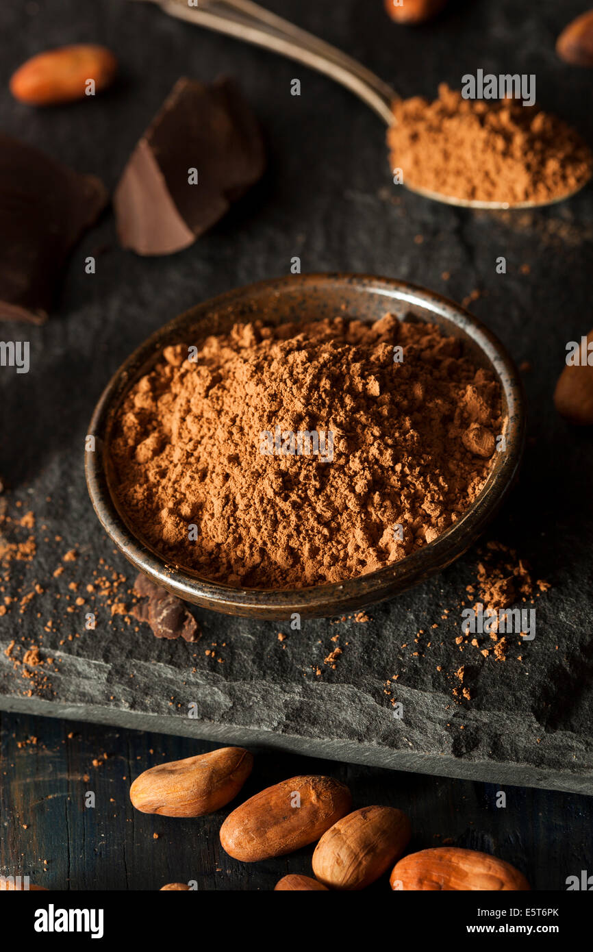 Raw Organic Cocoa Powder Used For Baking Stock Photo - Alamy