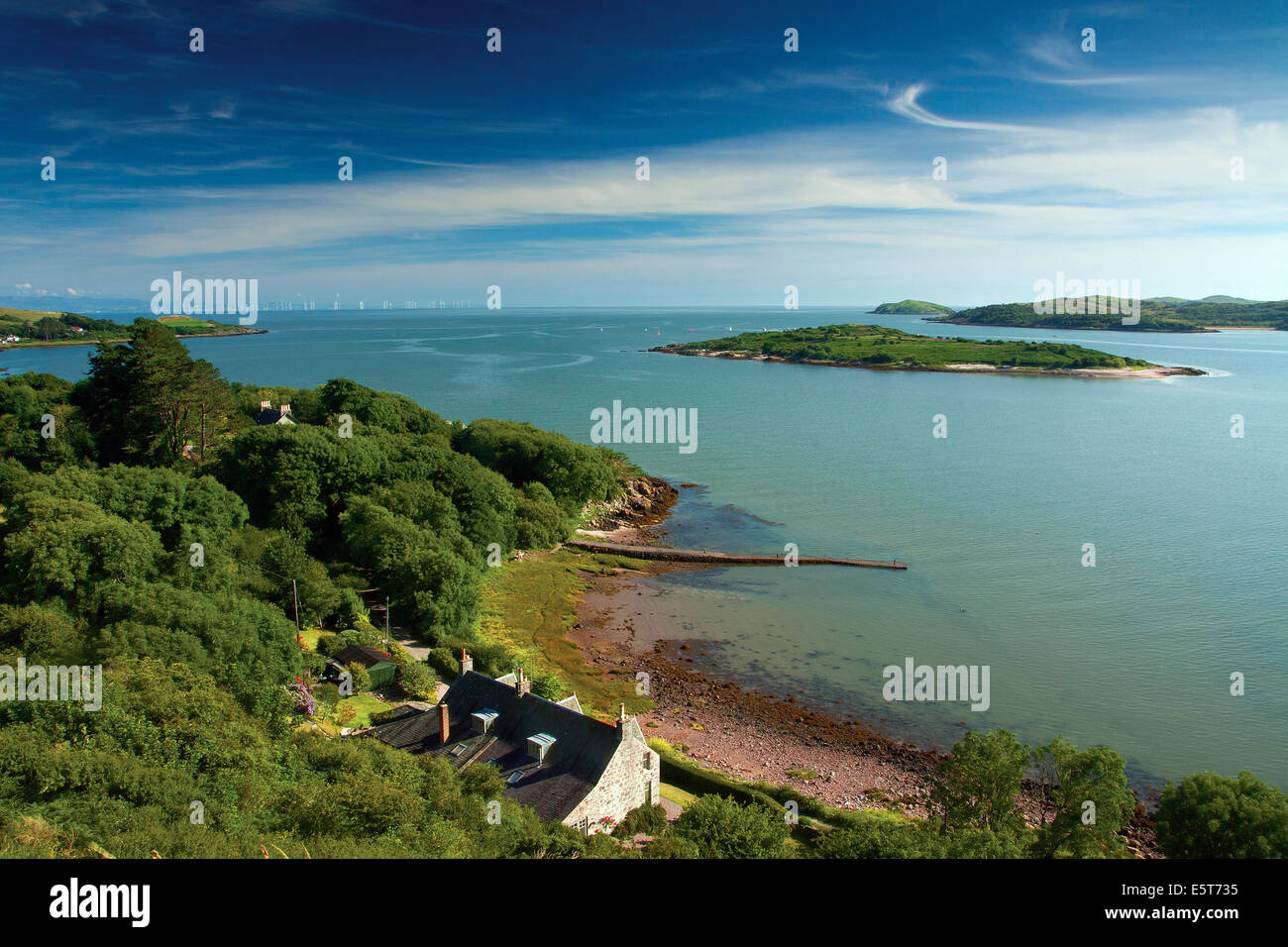 Rockcliffe, Rough Island, Castle Point and the Solway Firth from Mote ...