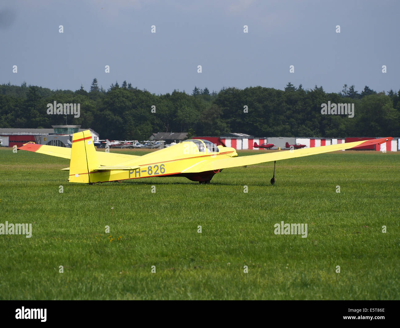 The PH-826 Scheibe SF 25 B is a motorized glider located at Hilversum ...