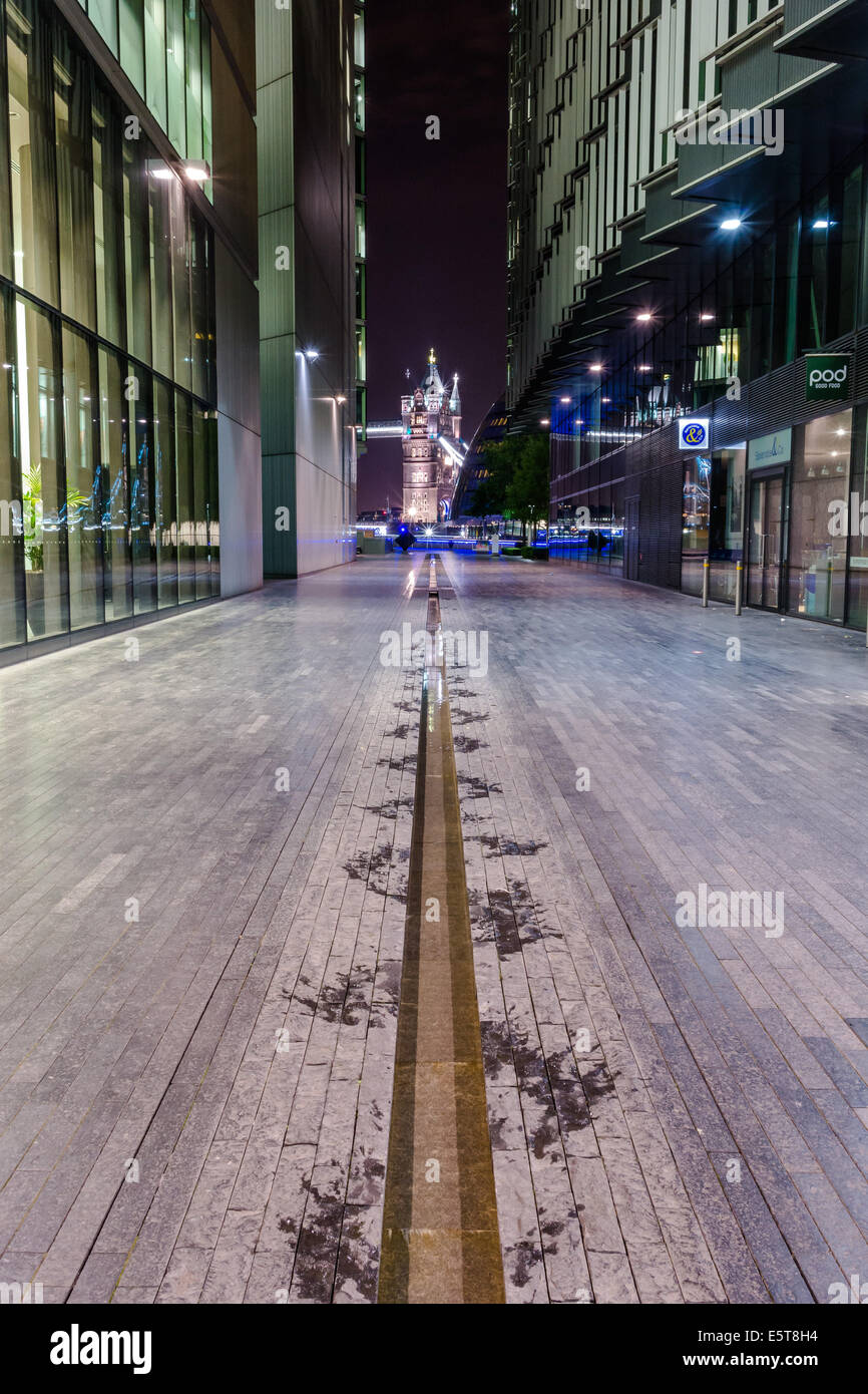 More London Place at night. London, UK Stock Photo - Alamy