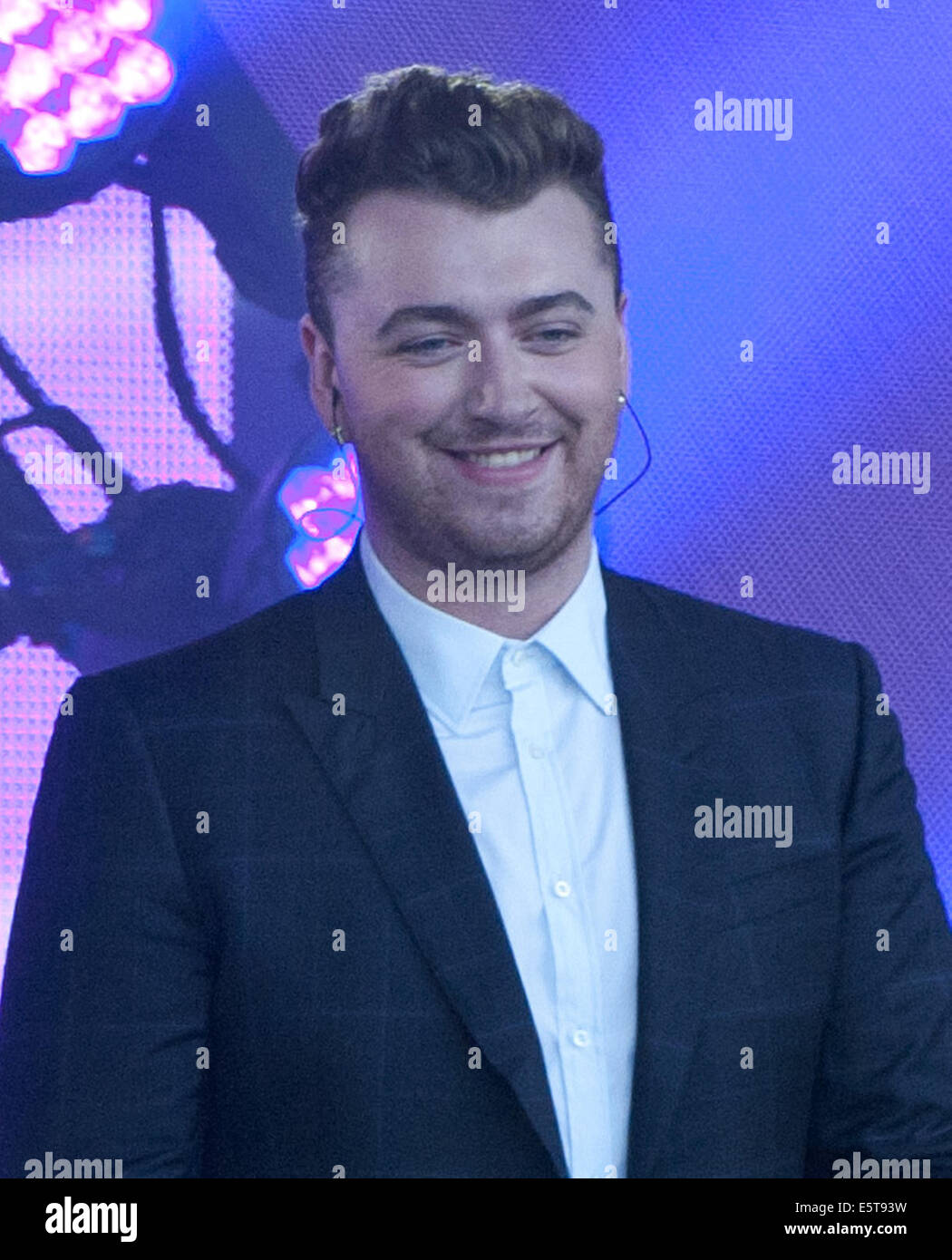 Hollywood, California, USA. 4th Aug, 2014. British singer SAM SMITH ...