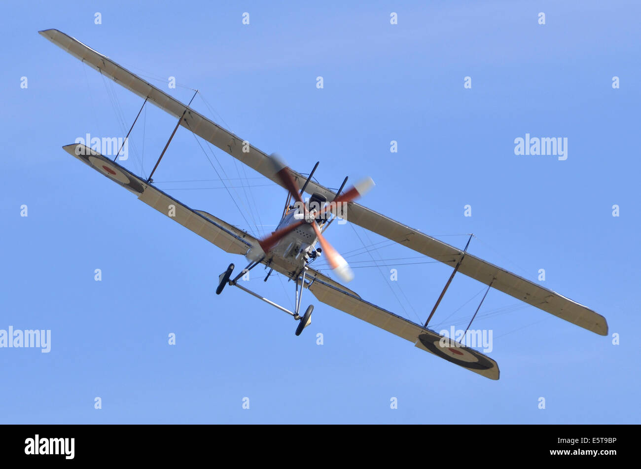 Royal Aircraft Factory R.E.8 plane in WW1 RFC markings displaying at ...