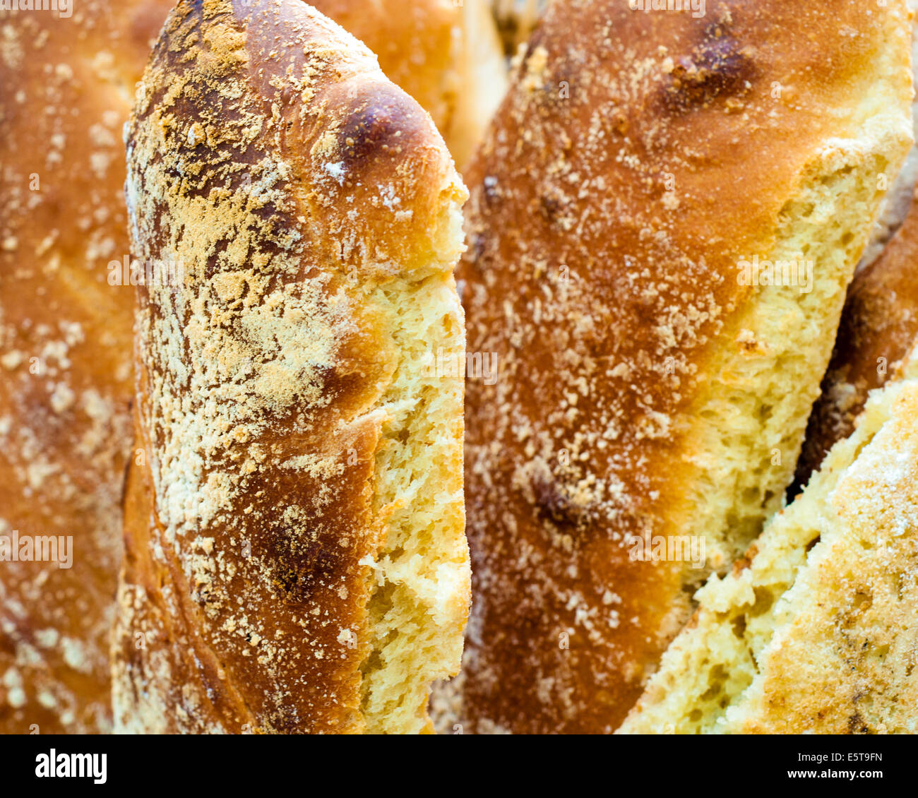 Close up shot on pieces of bread Stock Photo - Alamy