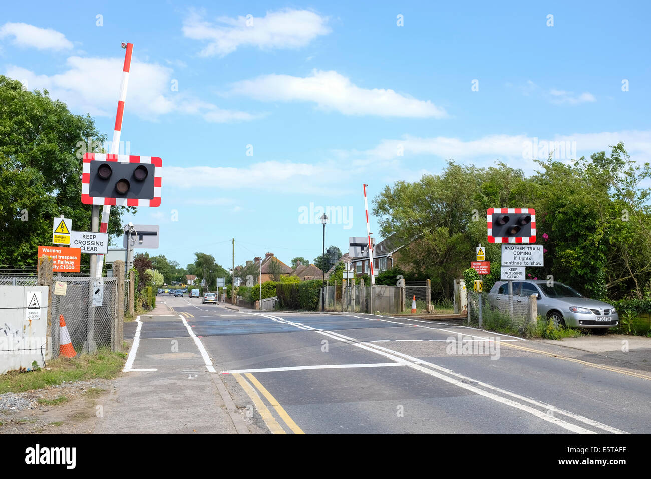 Open level crossing in Sandwich, UK Stock Photo - Alamy Open level crossing in Sandwich, UK Stock Photo - Alamy