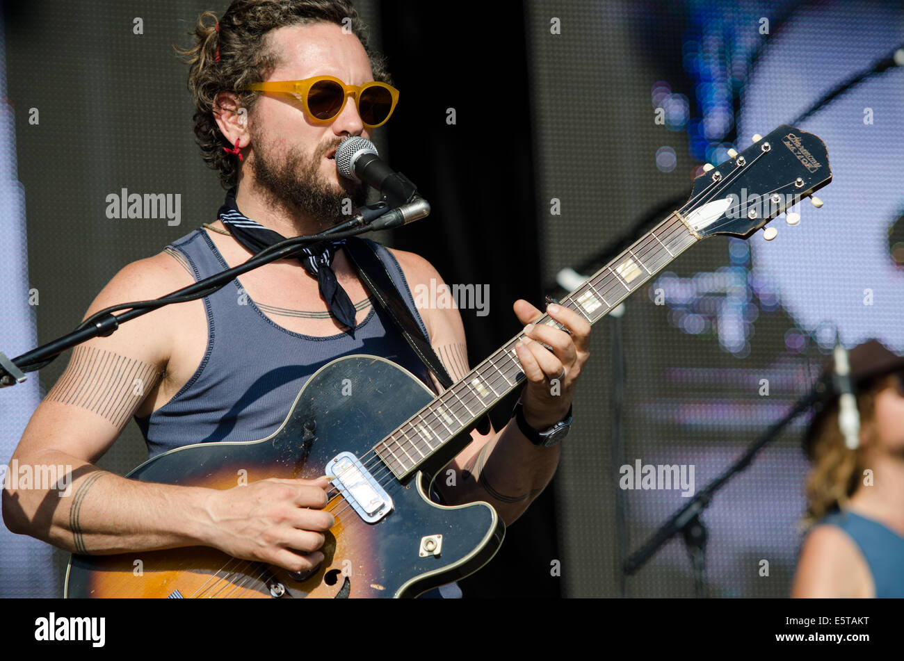 John Butler trio live at concert Stock Photo - Alamy