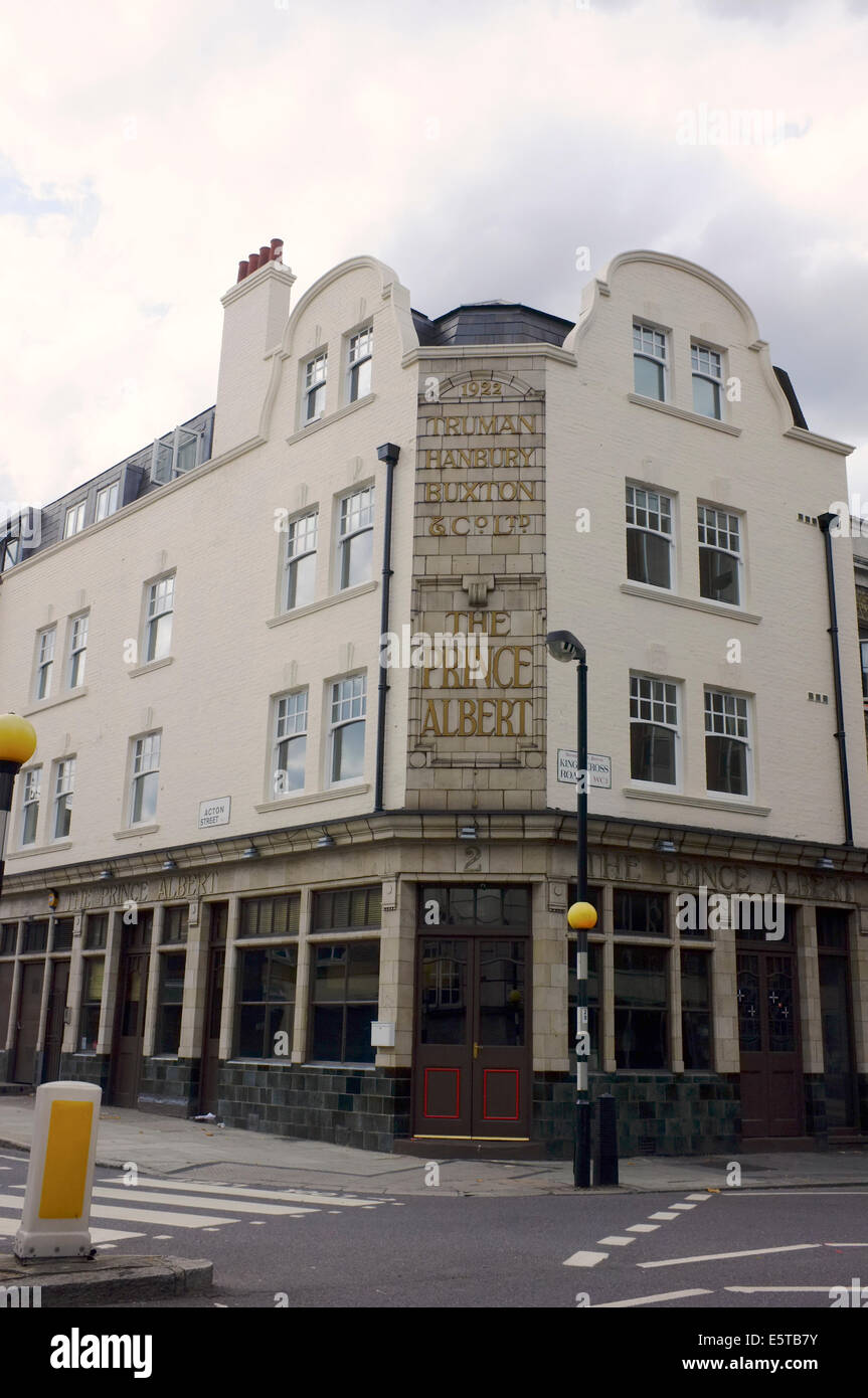 The Prince Albert pub on Kings Cross Road, London Stock Photo - Alamy