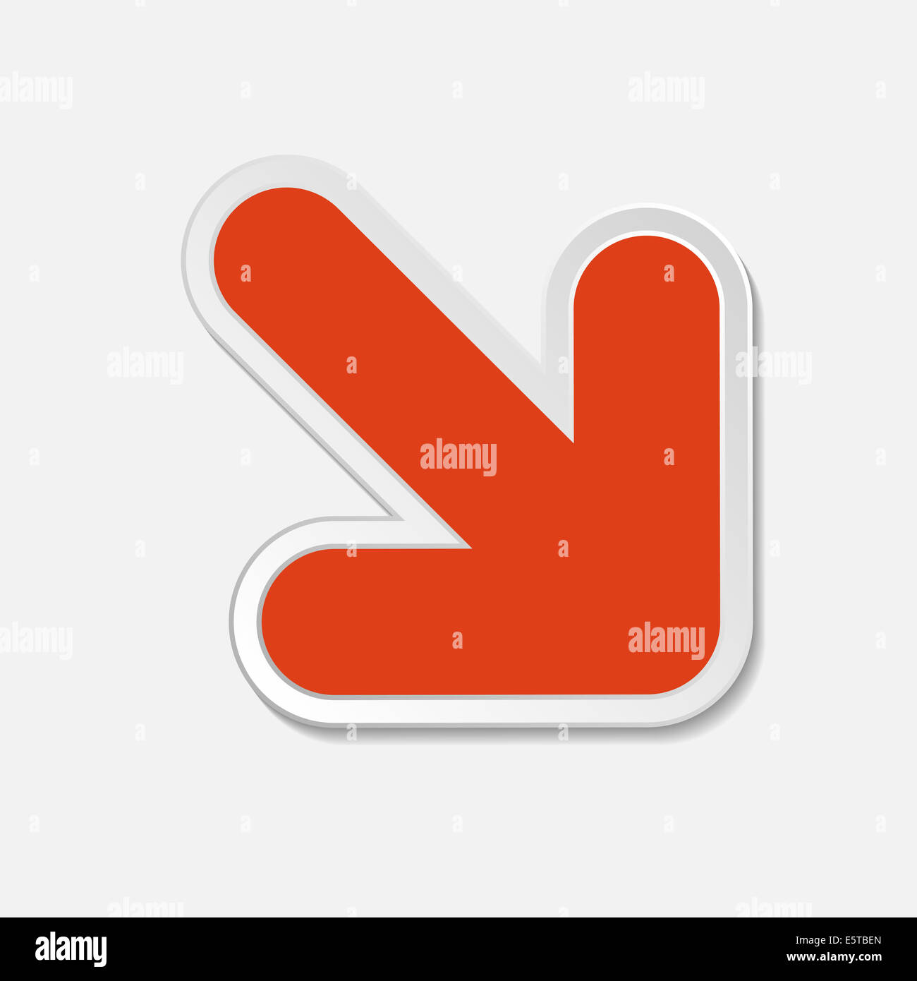 Infographic Arrow Icon. Vector Illustration Stock Photo - Alamy
