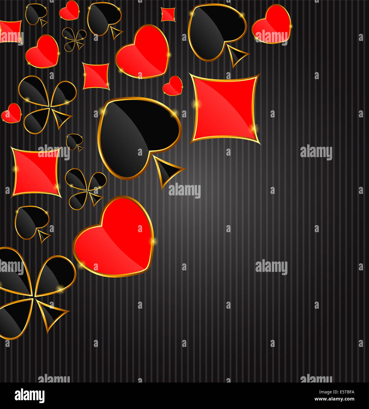 Abstract Background with Card Suits for Design. Vector Illustrat Stock ...