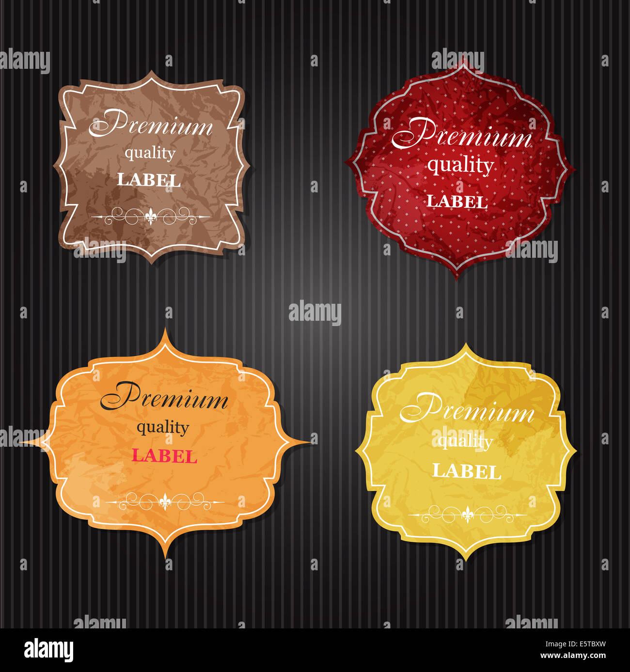 Old paper labels hi-res stock photography and images - Alamy