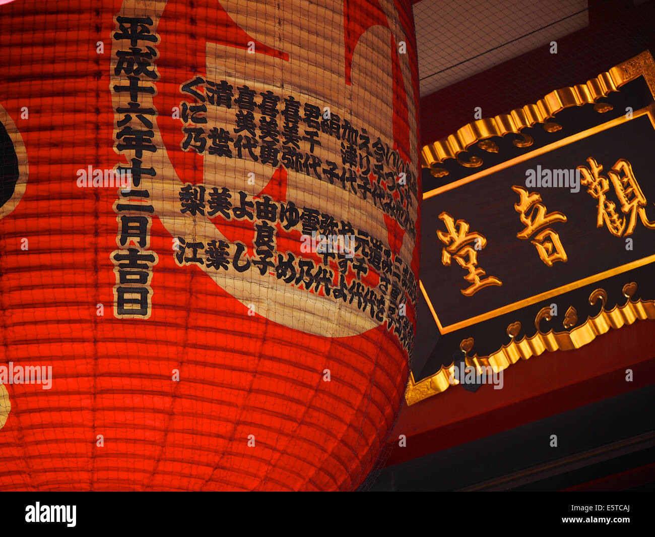 Big Red Lantern at Senso-ji Temple's Main Hall, Asakusa, Tokyo, Japan ...