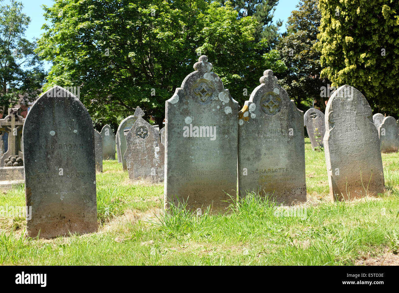 Tombs at Higher Cemetery of Exeter, England, UK Stock Photo - Alamy