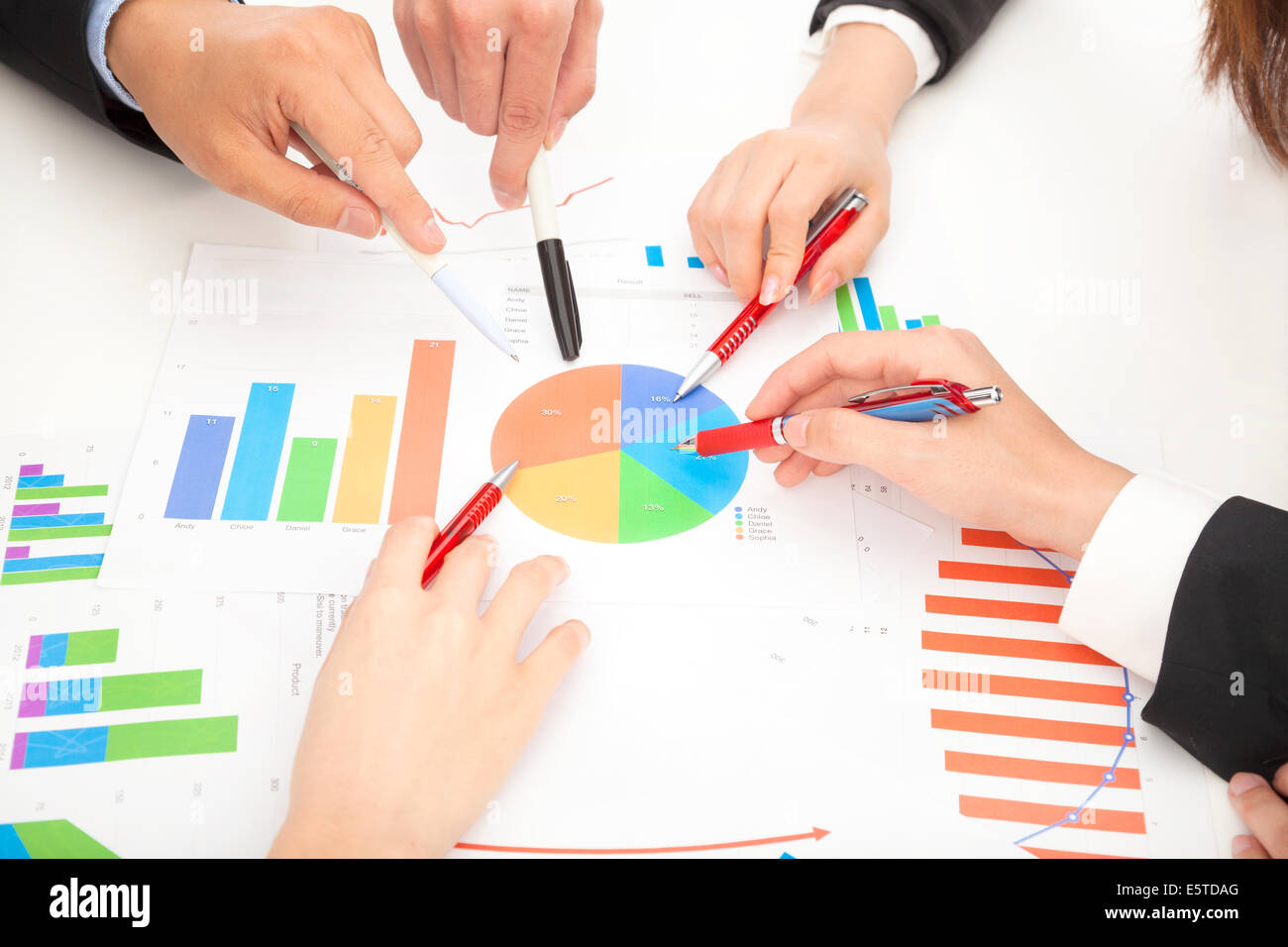 People looking chart hi-res stock photography and images - Alamy