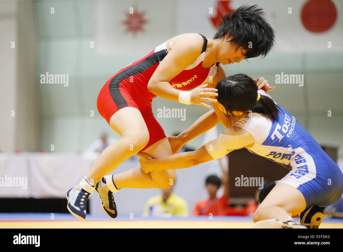 Yokosuka Arena, Kanagawa, Japan. 5th Aug, 2014. Kika Kagata (Bunka ...