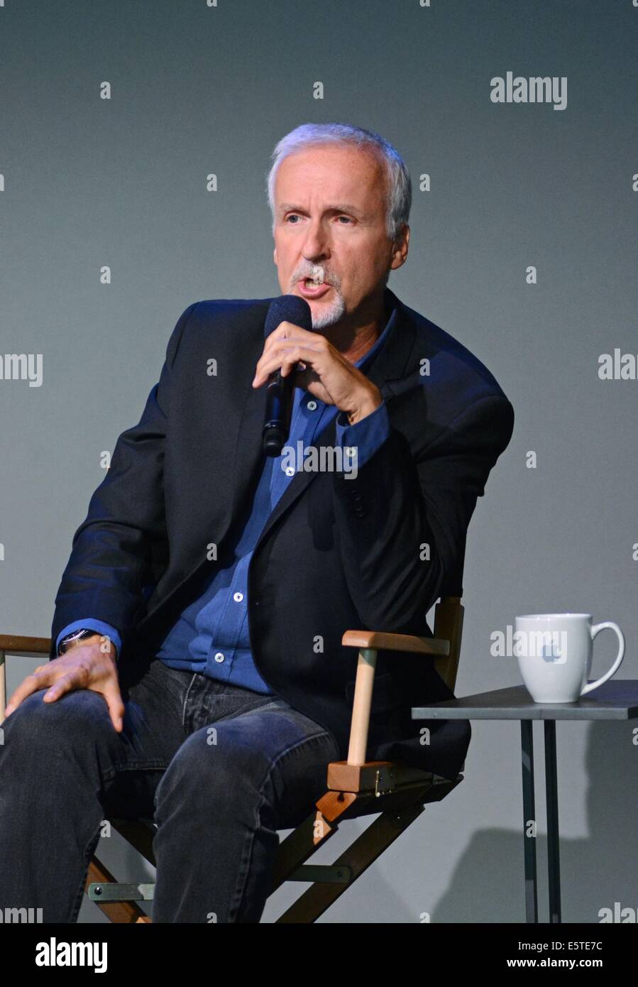 New York, NY, USA. 5th Aug, 2014. James Cameron at in-store appearance ...