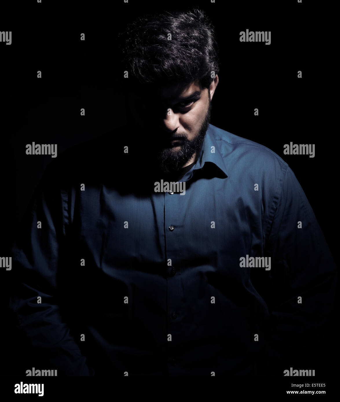 Angry mean looking man hi-res stock photography and images - Alamy