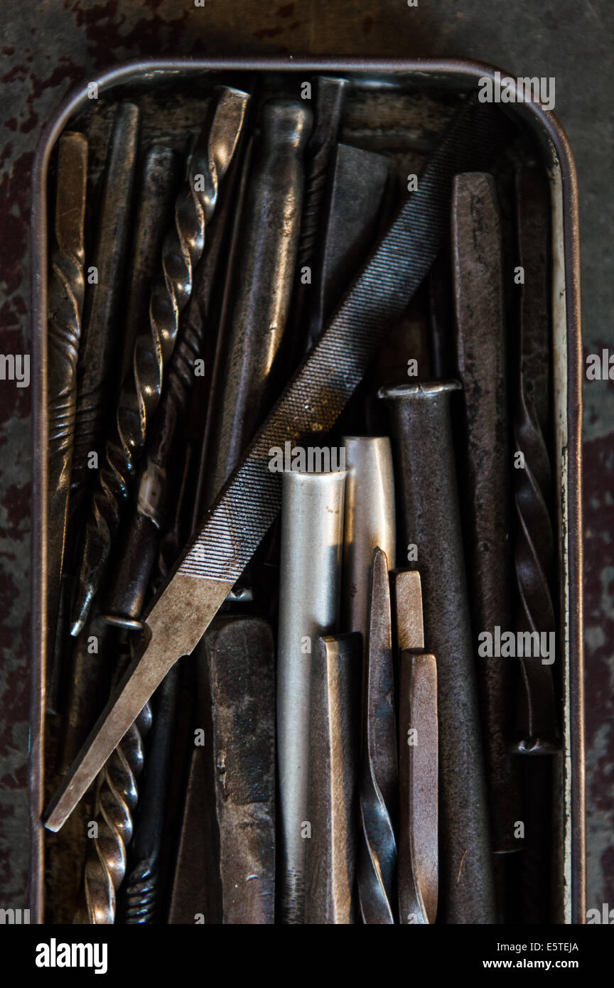 Old rusty box Stock Photo - Alamy