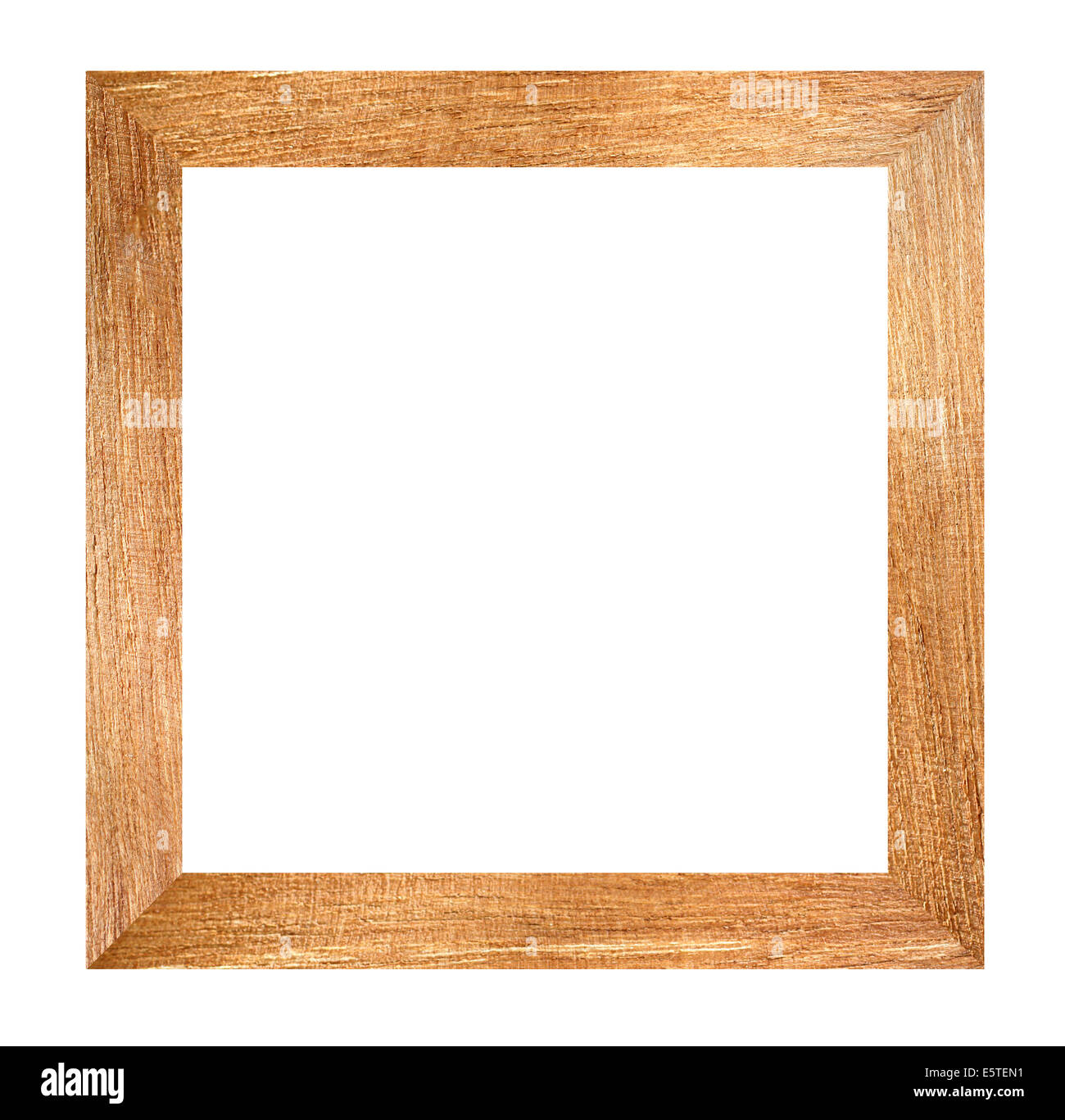 Brown wood frame isolated on white background Stock Photo - Alamy
