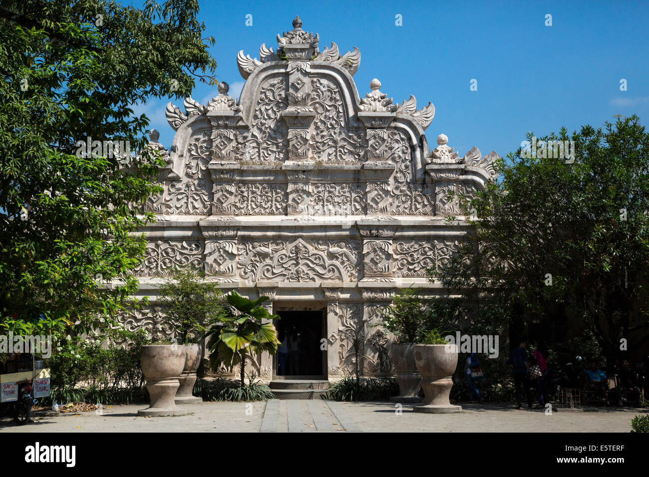 Yogyakarta, Java, Indonesia. Javanese-Hindu Floral Decorations on the ...