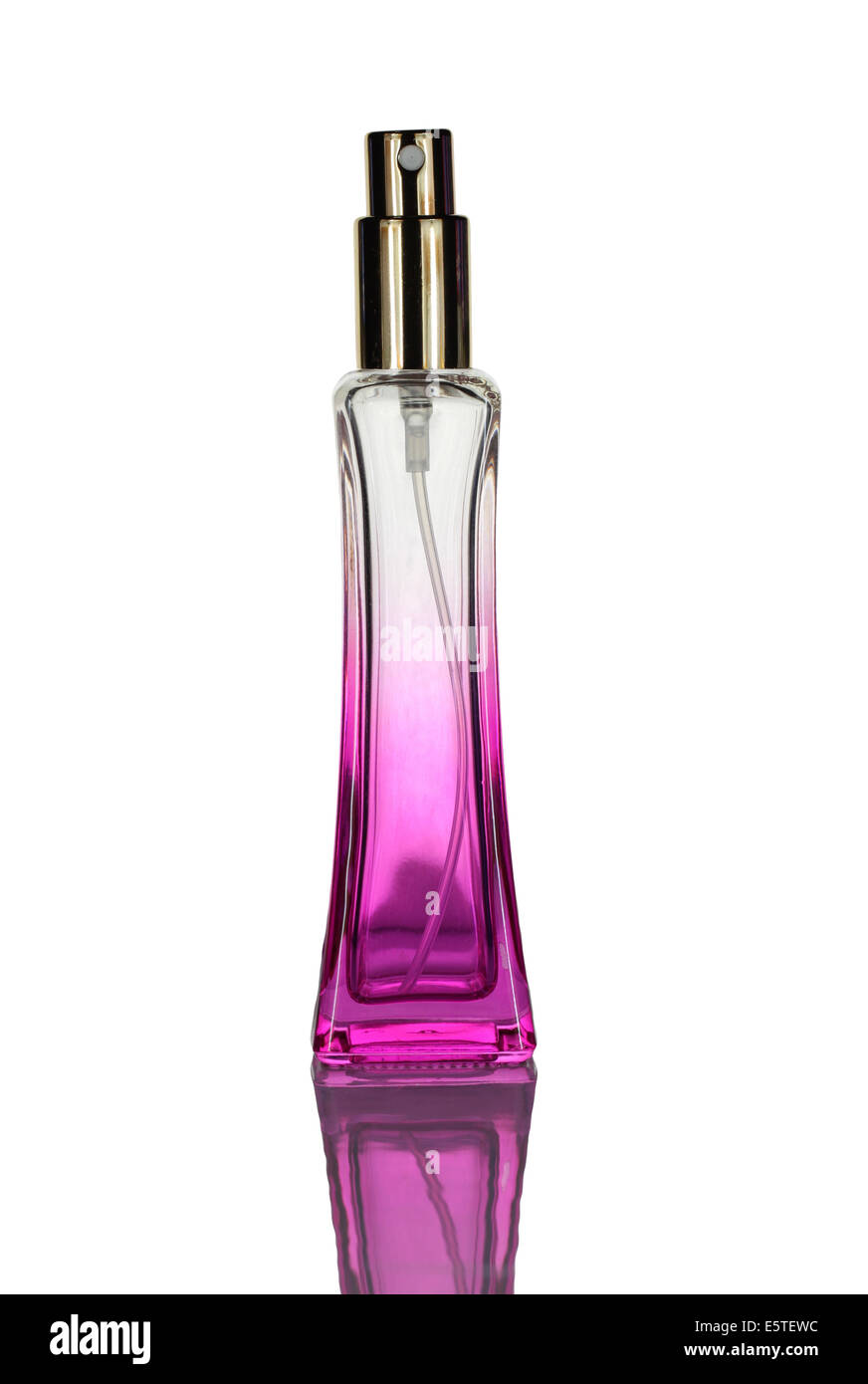 New perfume bottles that are not in use isolated on white background ...