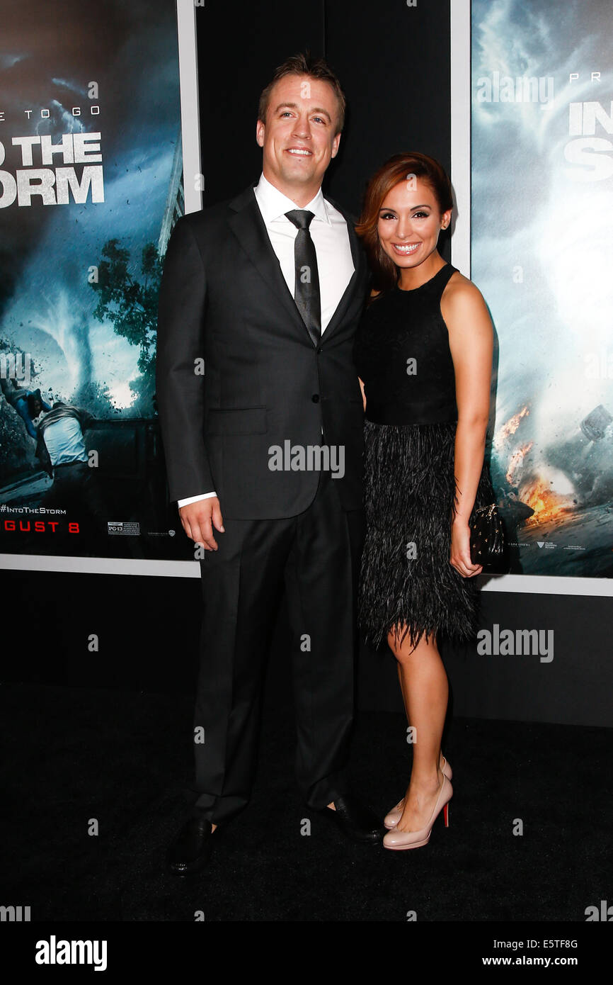 New York, US. 4th Aug, 2014. Stormchaser Reed Timmer and Maria attend ...