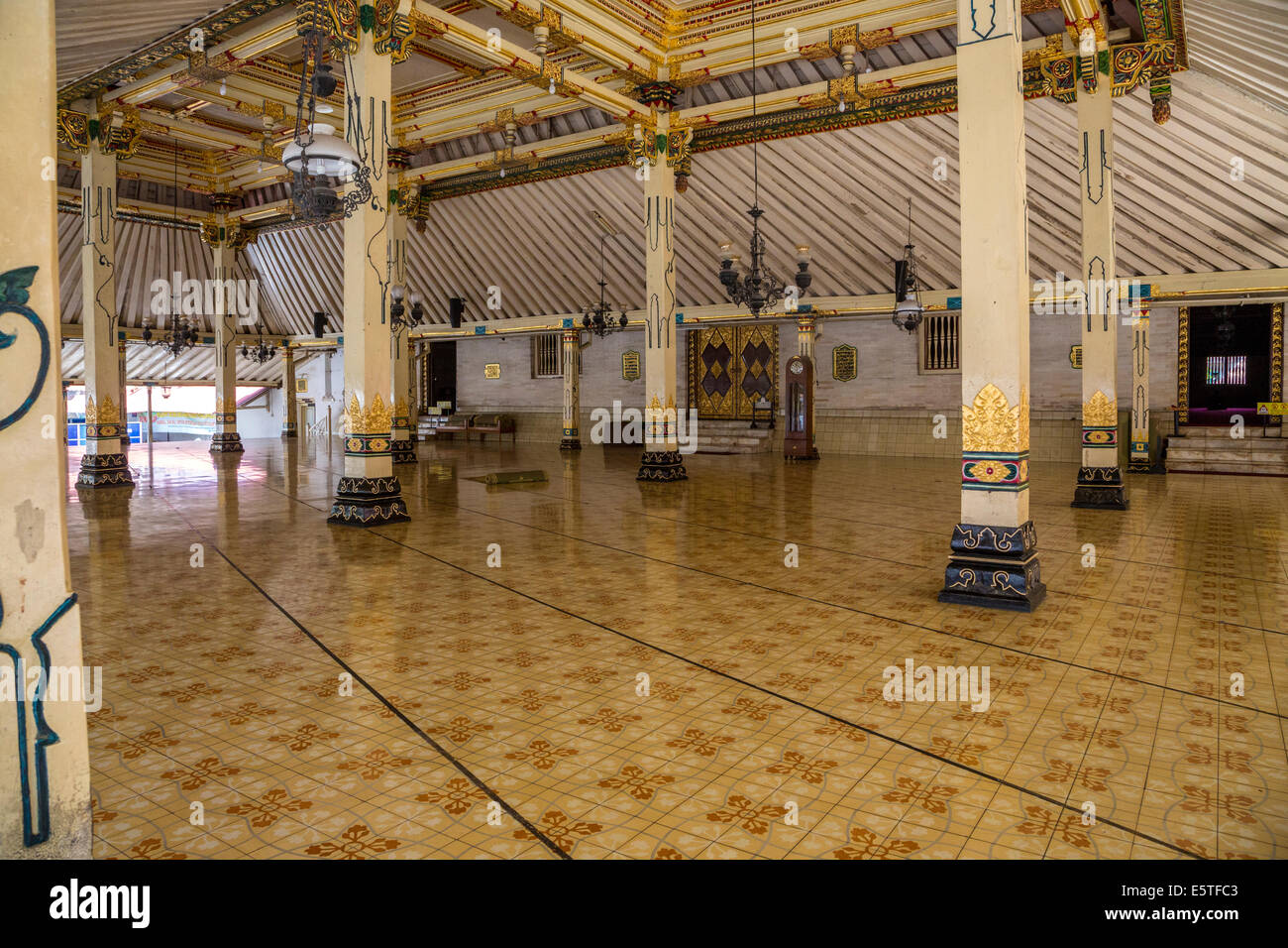 Yogyakarta, Java, Indonesia. Outer Assembly Area of the Great Mosque ...