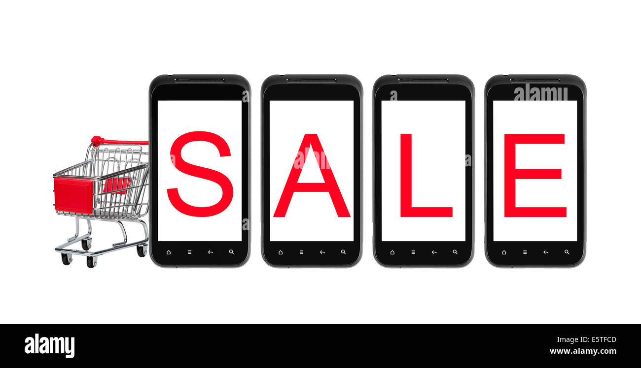 Selling phone store Cut Out Stock Images & Pictures - Alamy