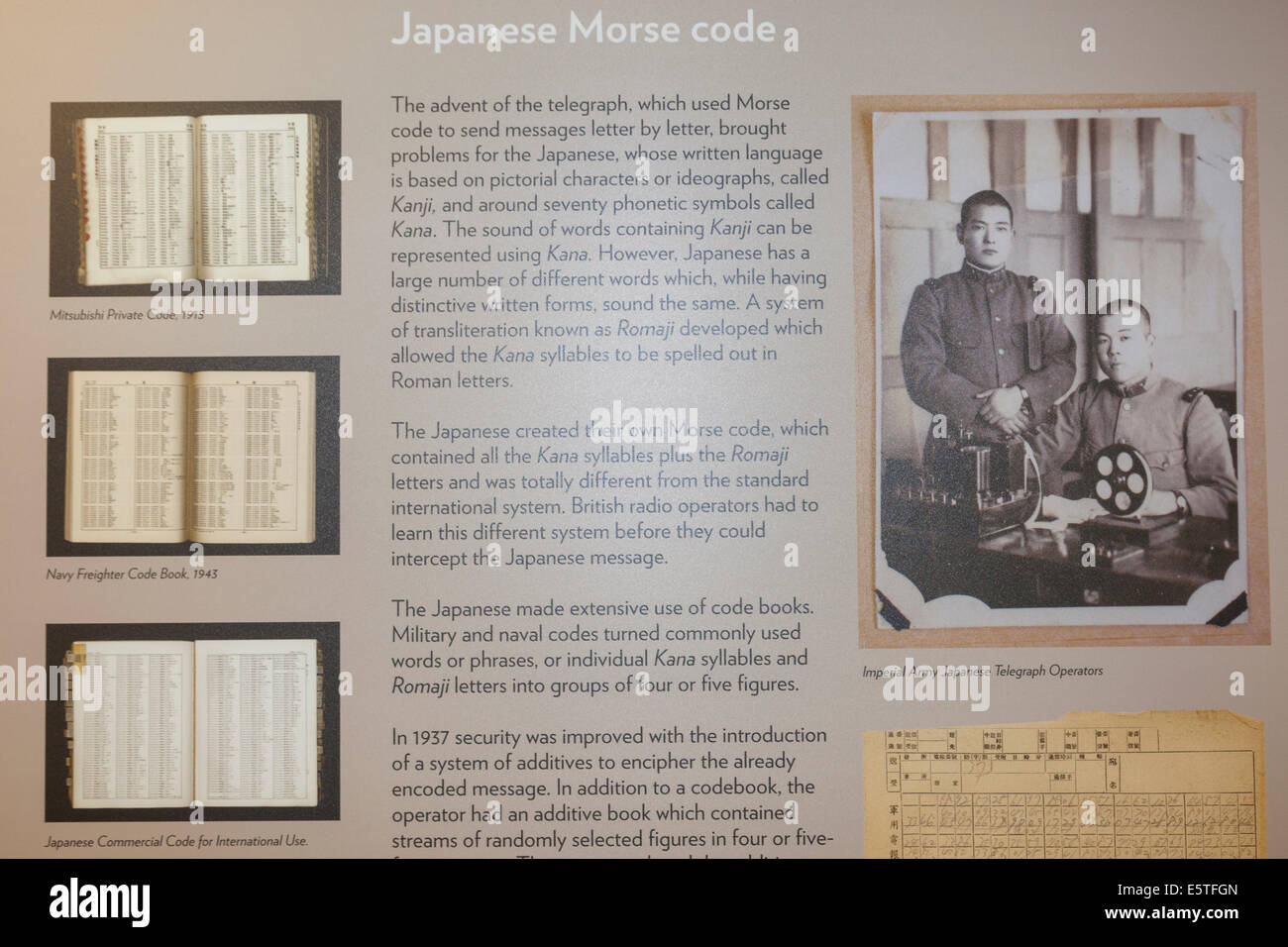Japanese morse code hi-res stock photography and images - Alamy