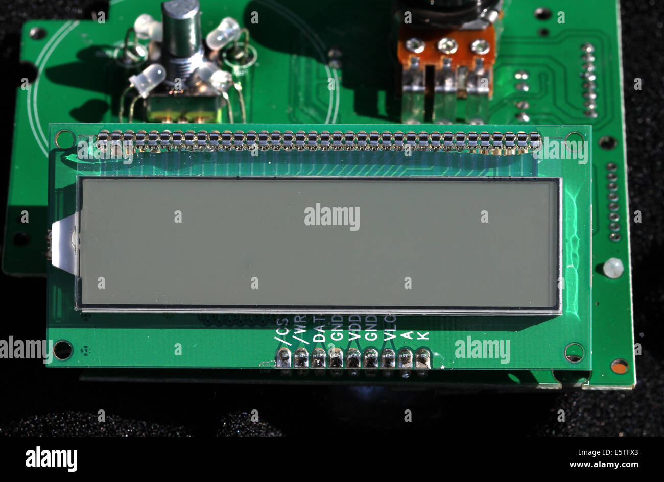 LCD crystal display on circuit board Stock Photo - Alamy