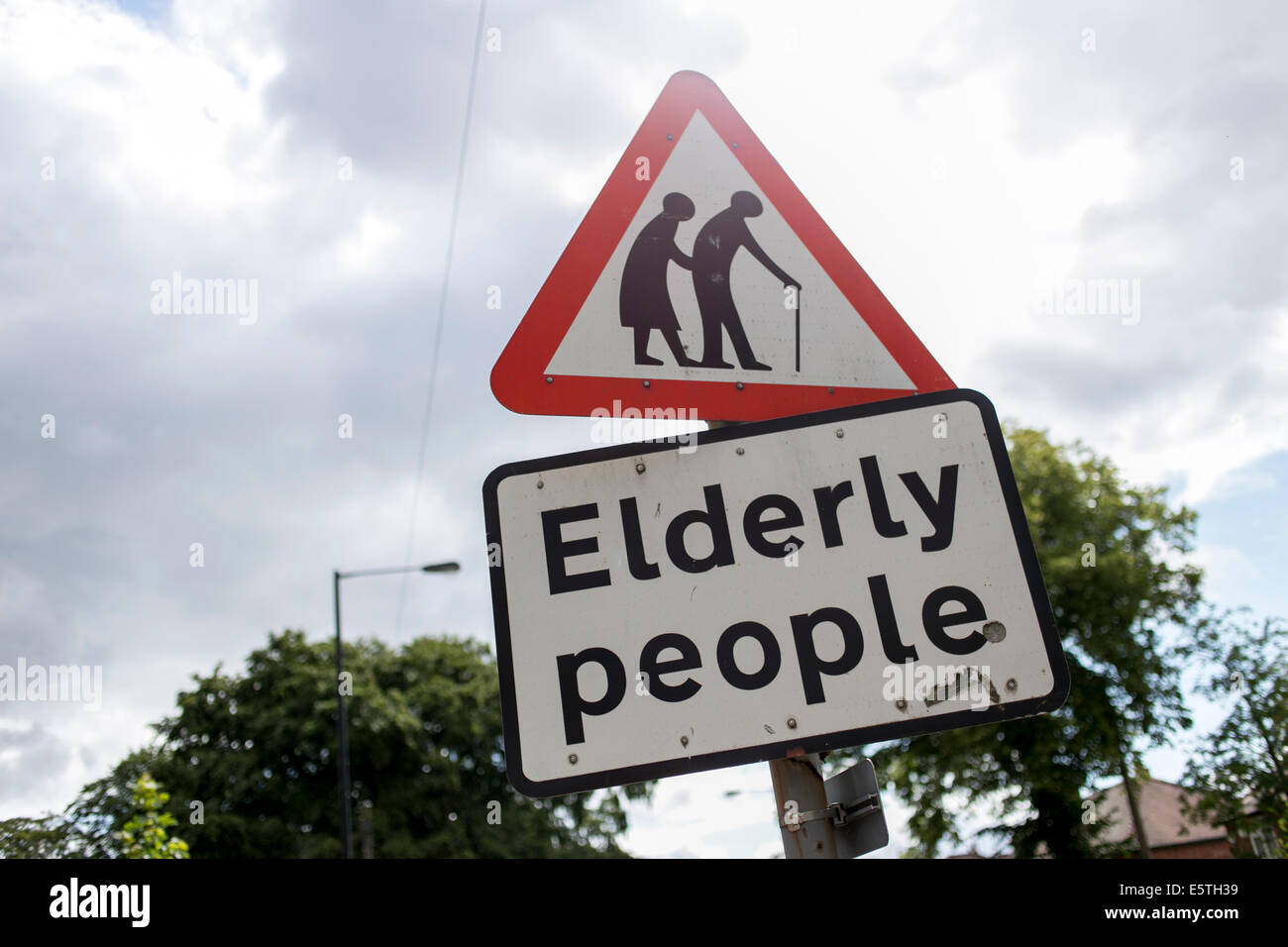 Elderly People Road Traffic Sign Stock Photo - Alamy