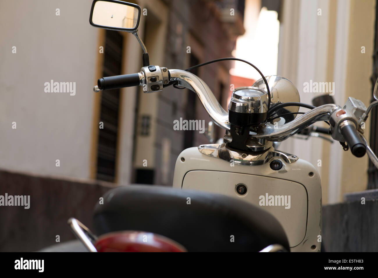 scooter in Spain Stock Photo - Alamy