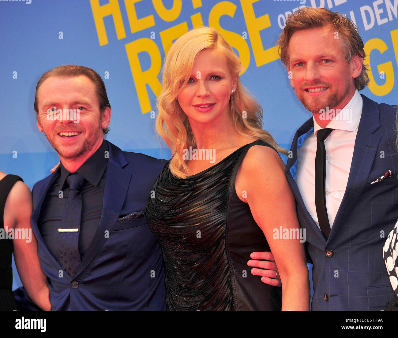 Berlin, Germany. 5th Aug, 2014. Simon Pegg, Veronica Ferres and Barry ...