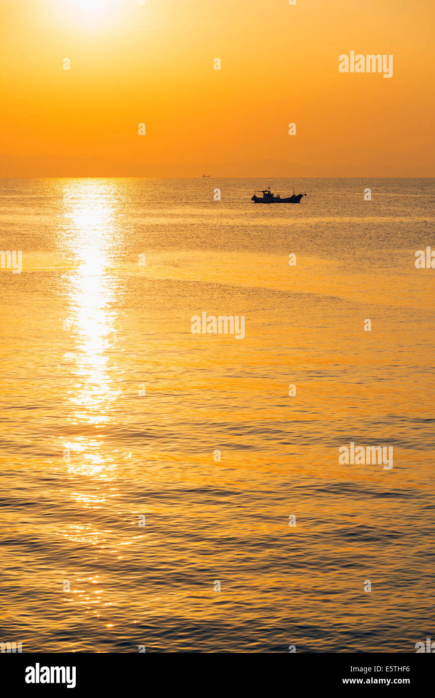 Sunrise in Kagoshima Bay, Kagoshima, Kyushu, Japan, Asia Stock Photo ...