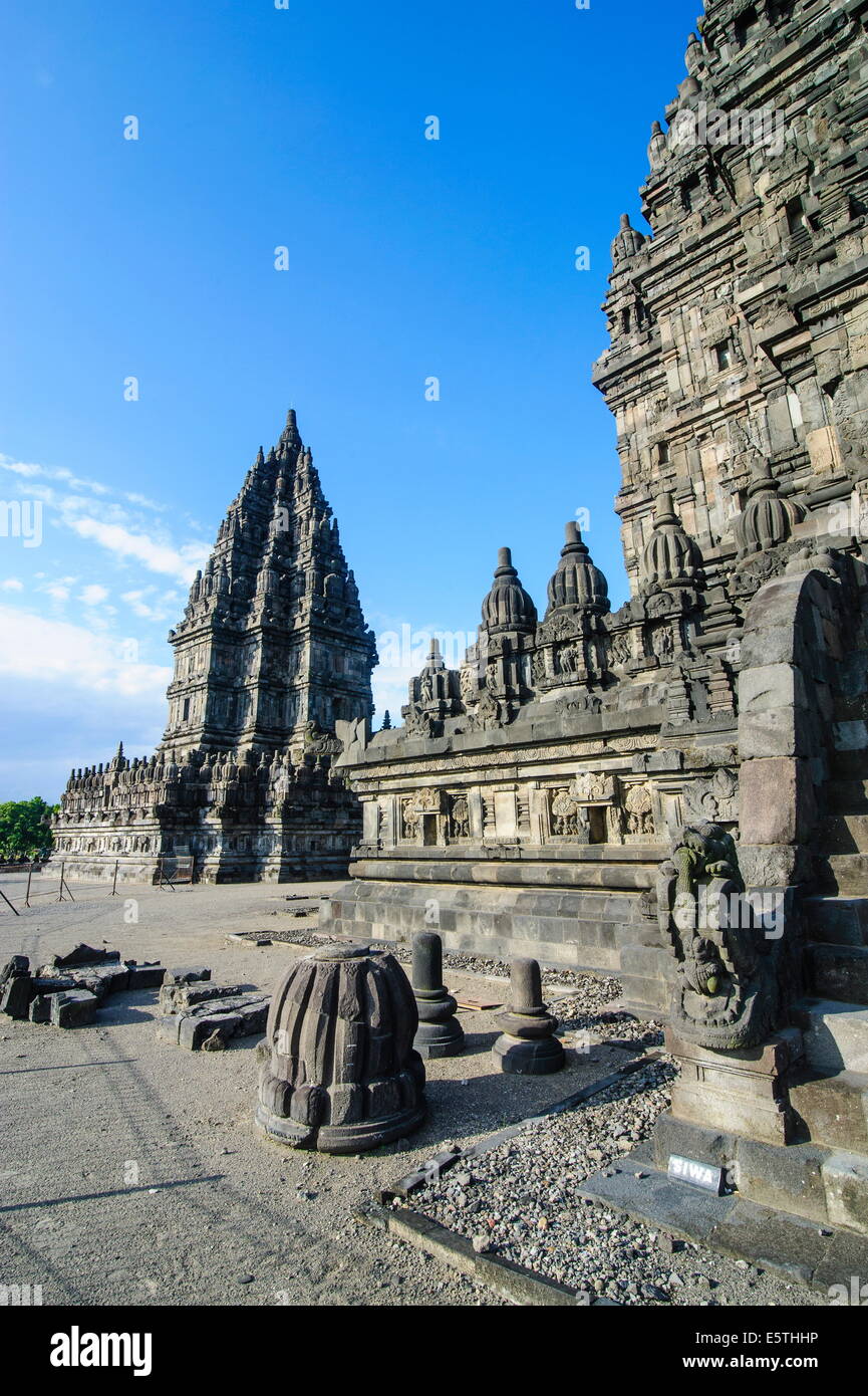The Prambanan Temple complex, UNESCO World Heritage Site, Java ...
