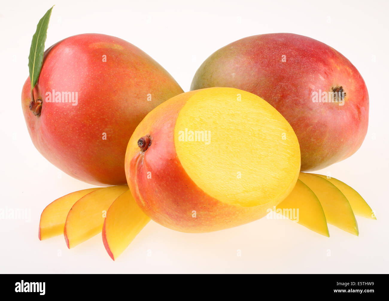 Mango sliced half fruit hi-res stock photography and images - Alamy